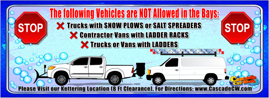 Vehicle Restrictions – Cascade Car Wash